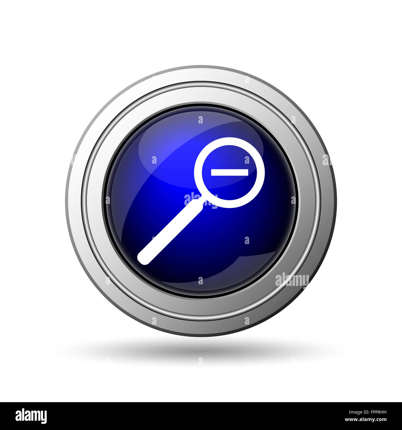 Zoom out icon. Internet button on white background Stock Photo - Alamy