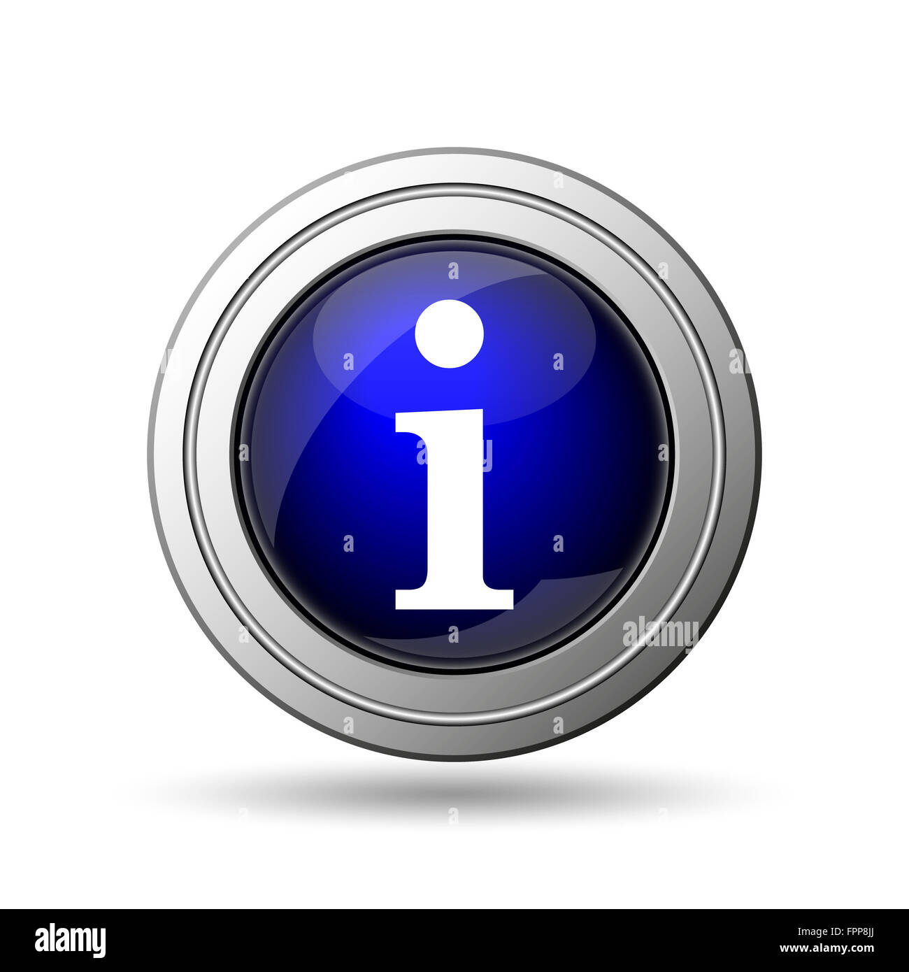 Info icon. Internet button on white background Stock Photo - Alamy