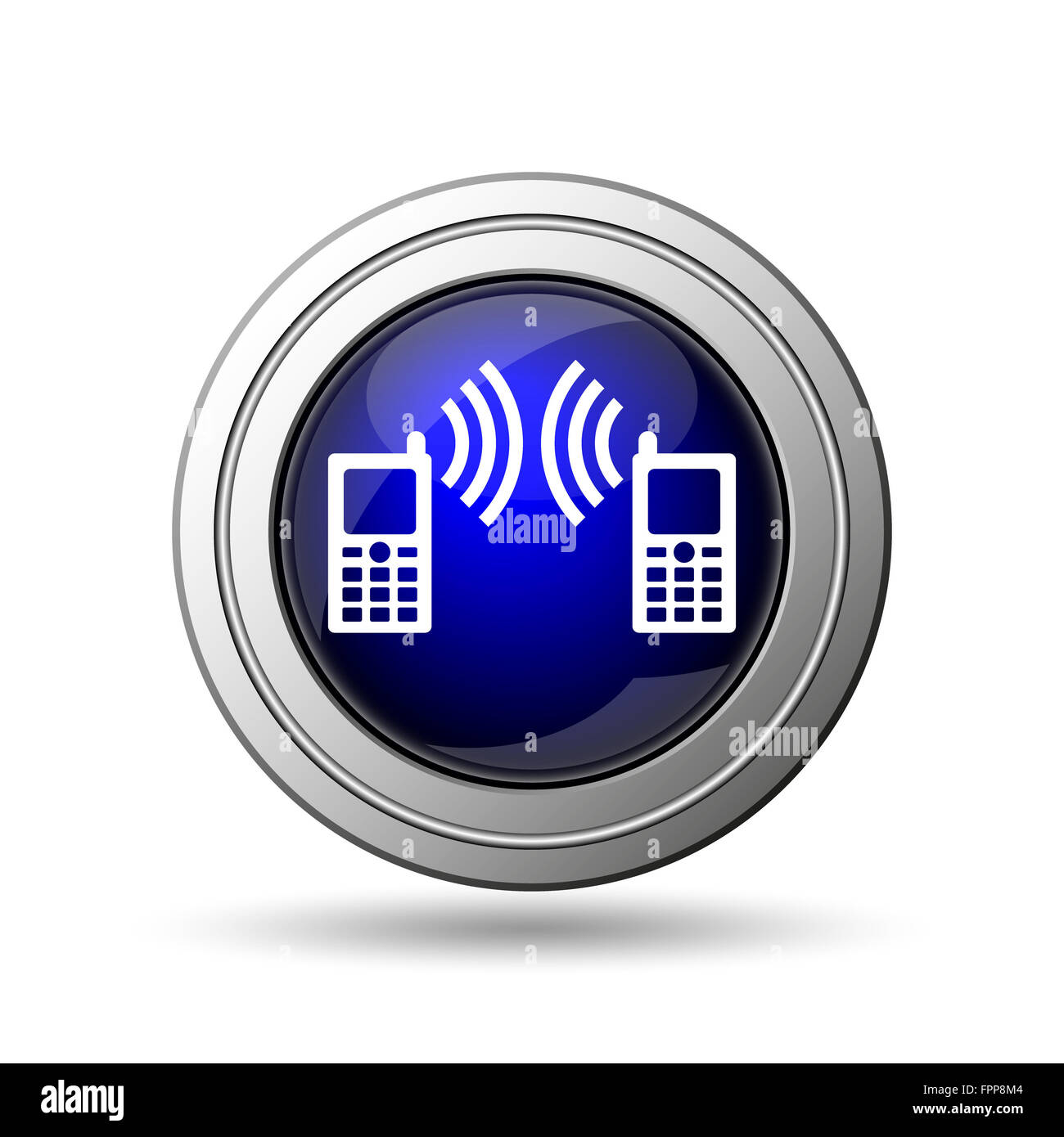 Communication icon. Internet button on white background Stock Photo - Alamy