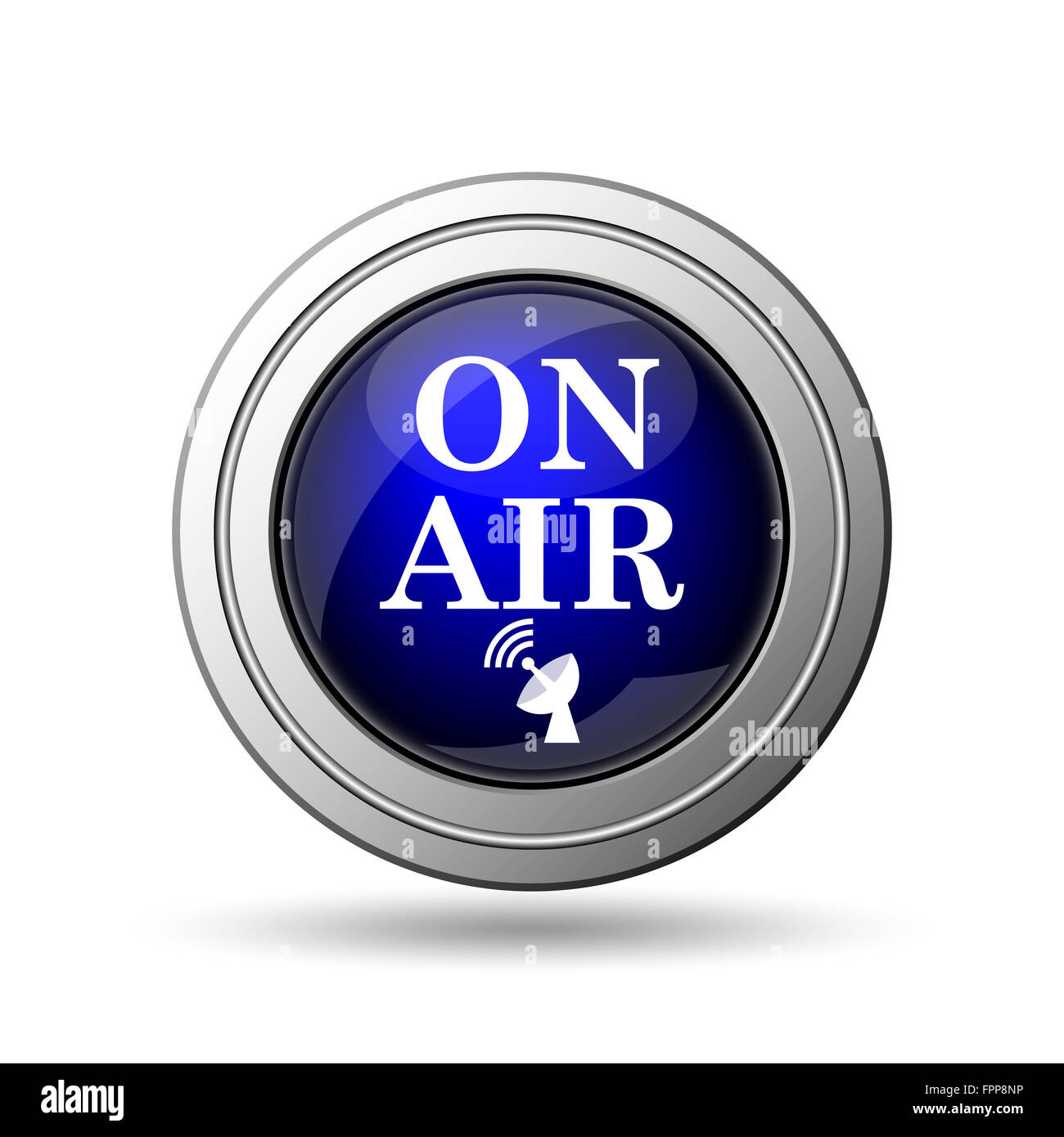 On air icon. Internet button on white background Stock Photo - Alamy