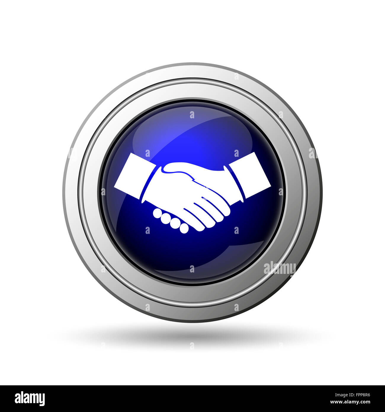 Agreement icon. Internet button on white background Stock Photo - Alamy