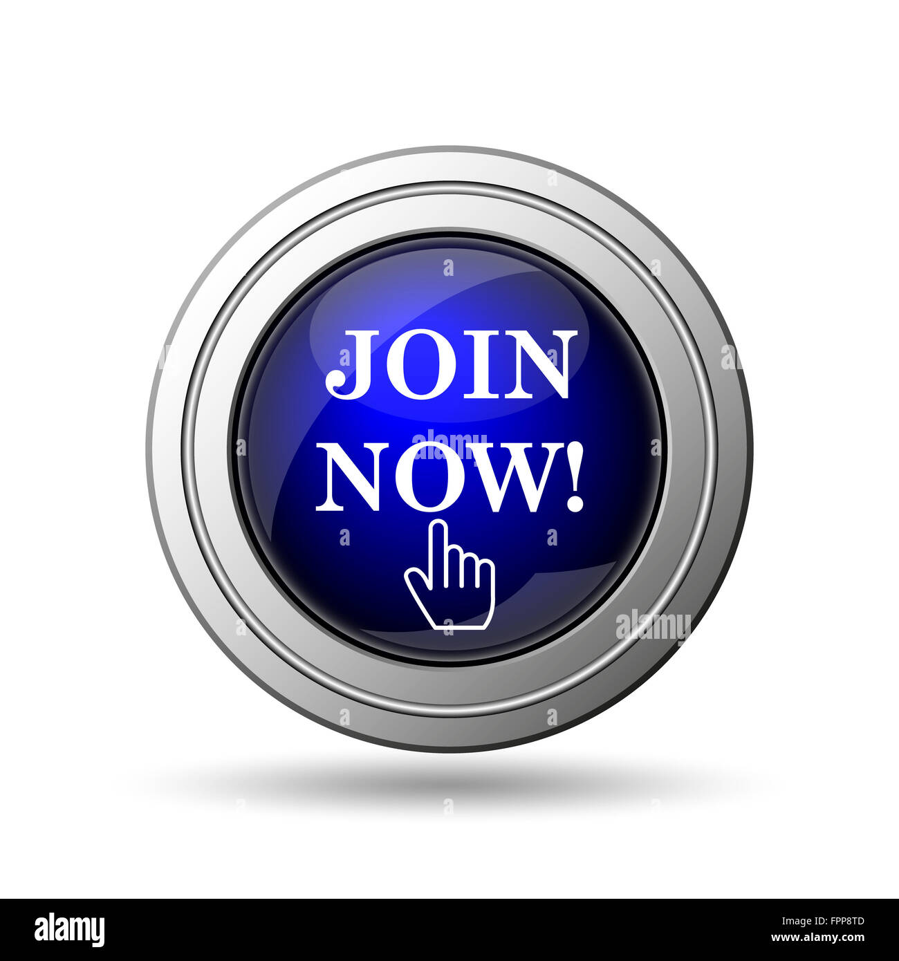 Join now icon. Internet button on white background Stock Photo - Alamy