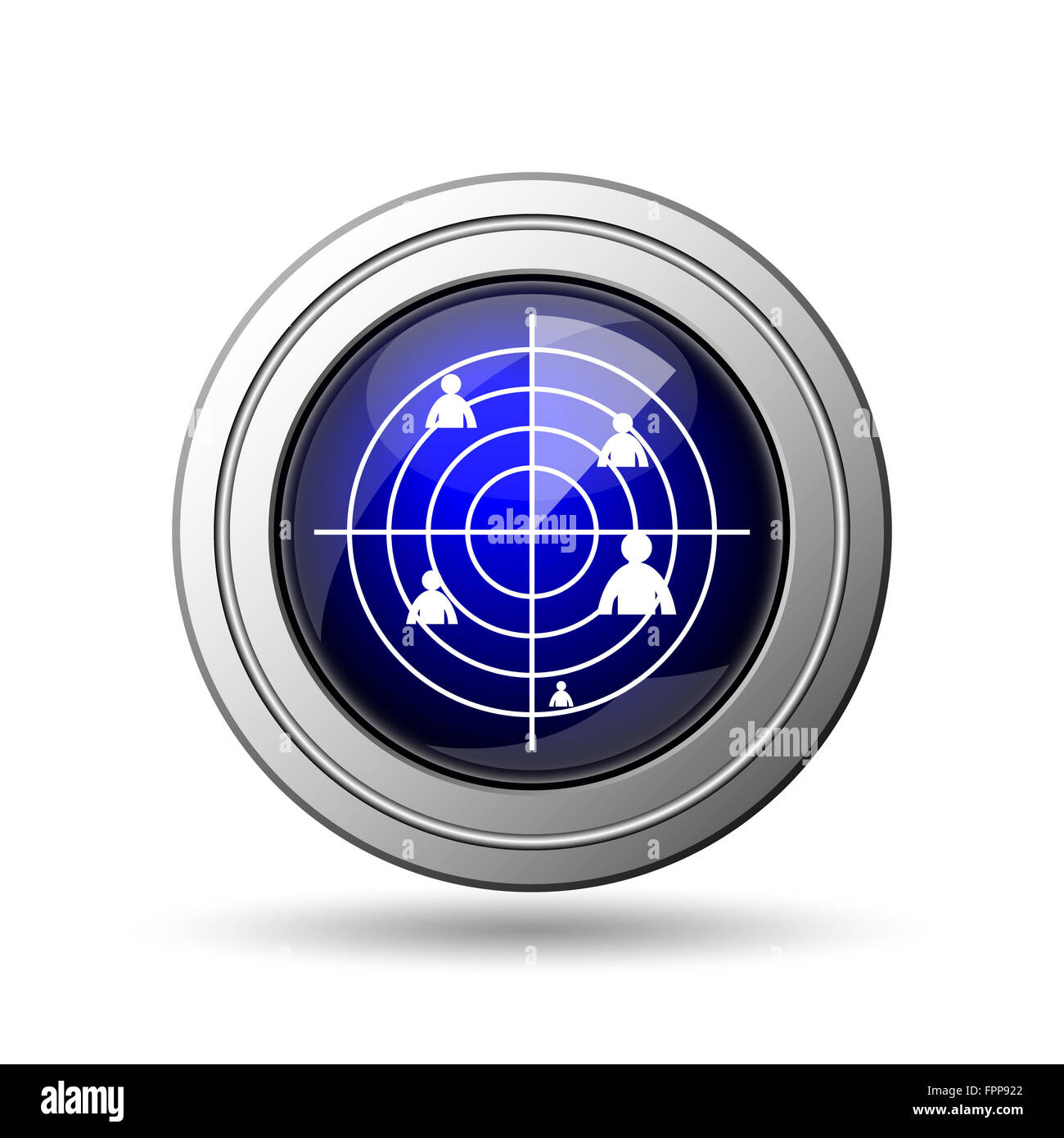 Radar icon. Internet button on white background Stock Photo - Alamy