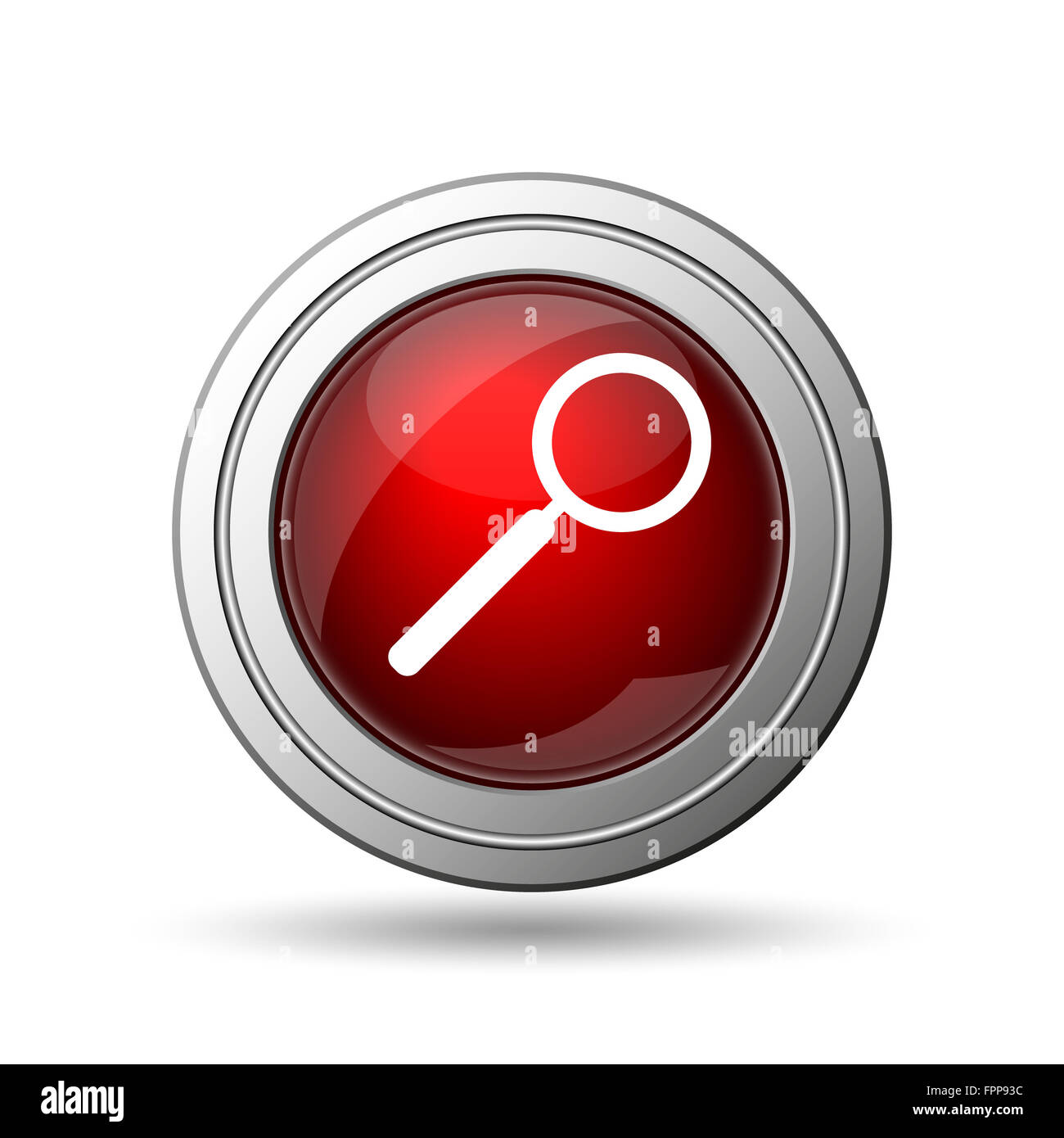 Search icon. Internet button on white background Stock Photo - Alamy