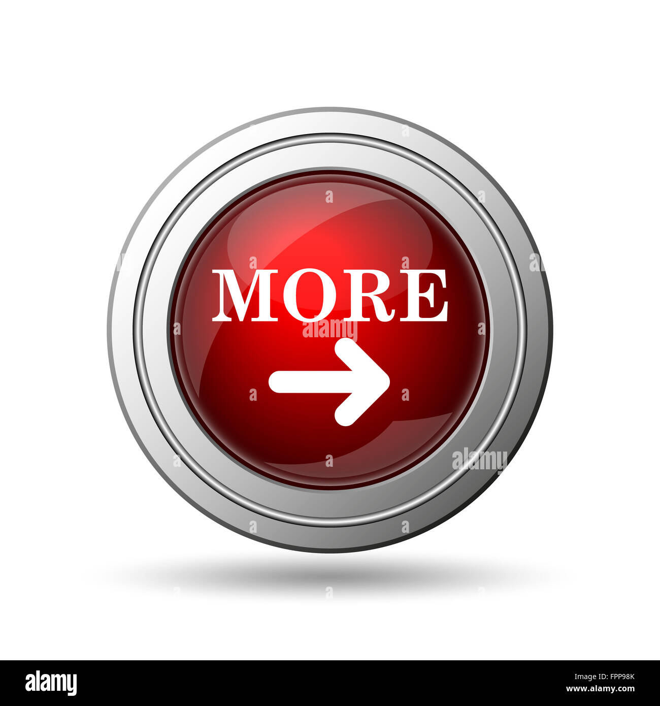 More icon. Internet button on white background Stock Photo - Alamy