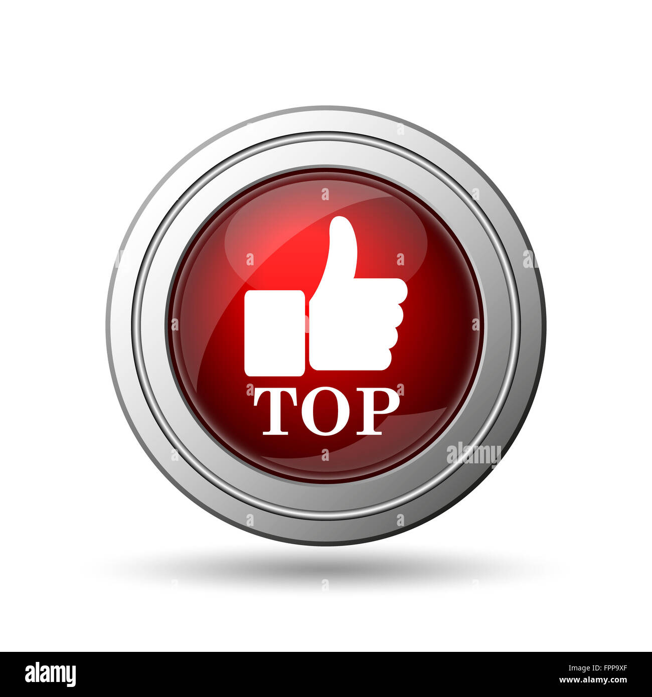 Top icon. Internet button on white background Stock Photo - Alamy
