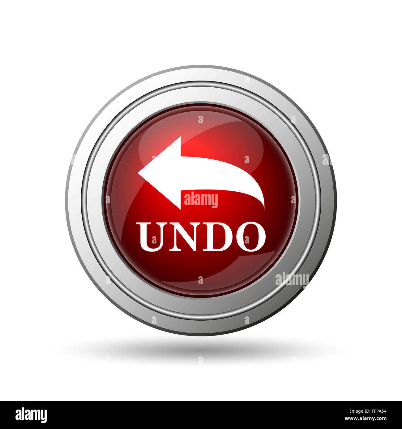 Undo icon. Internet button on white background Stock Photo - Alamy