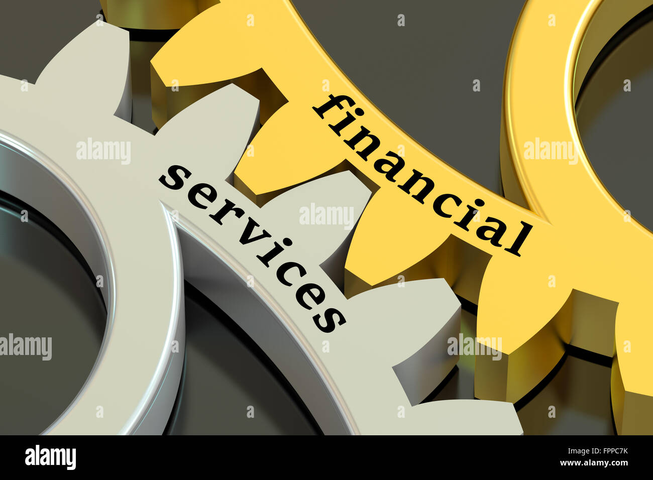 Financial Services concept on the metallic gearwheels Stock Photo - Alamy Financial Services concept on the metallic gearwheels Stock Photo - Alamy