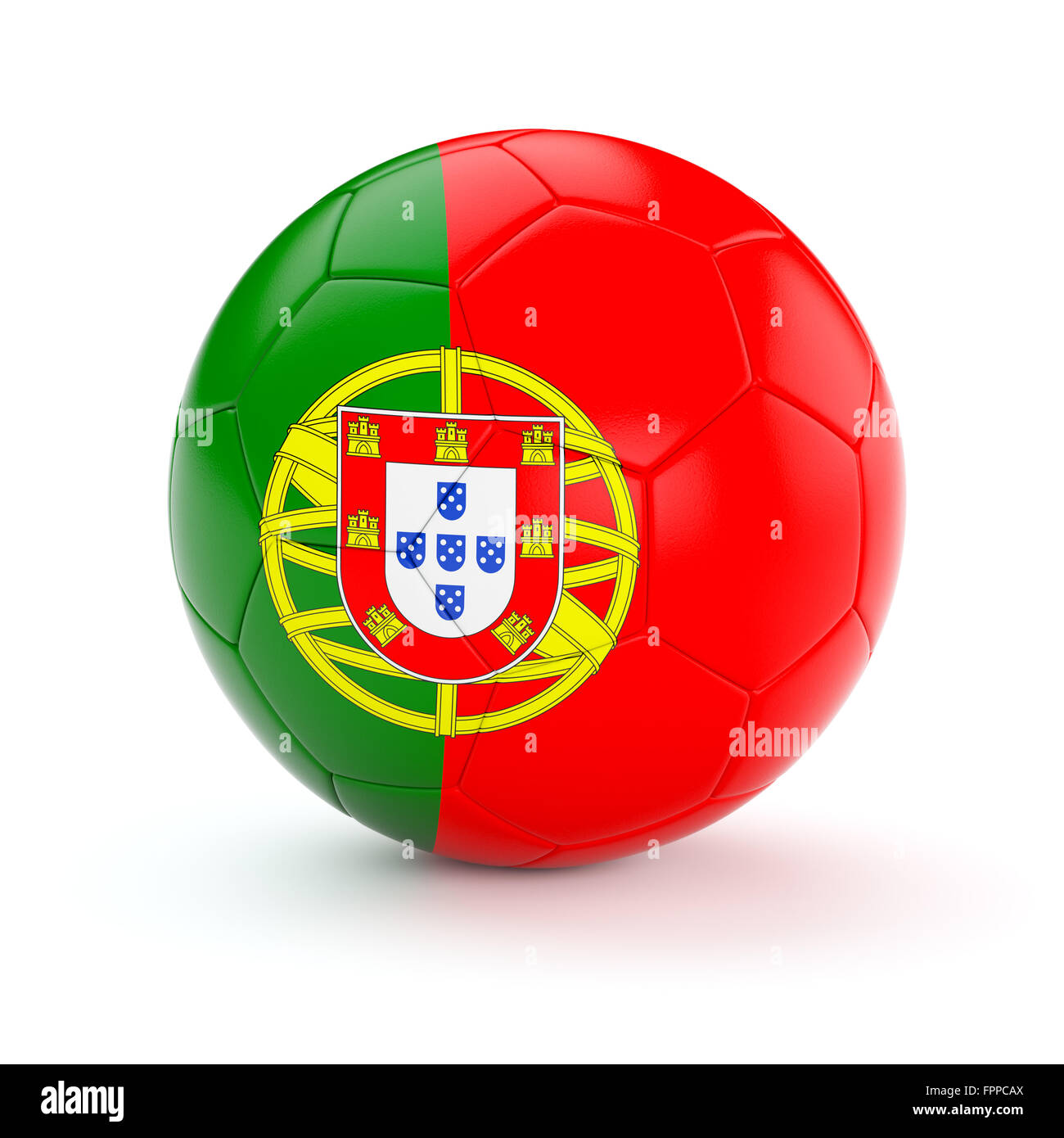 Soccer football ball with Portugal flag Stock Photo - Alamy