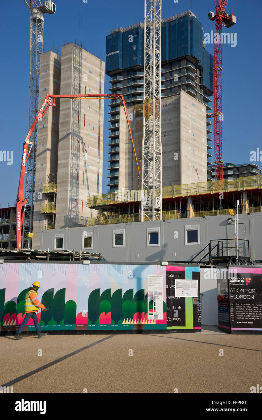 New housing and office building and construction at the QE II Olympic ...