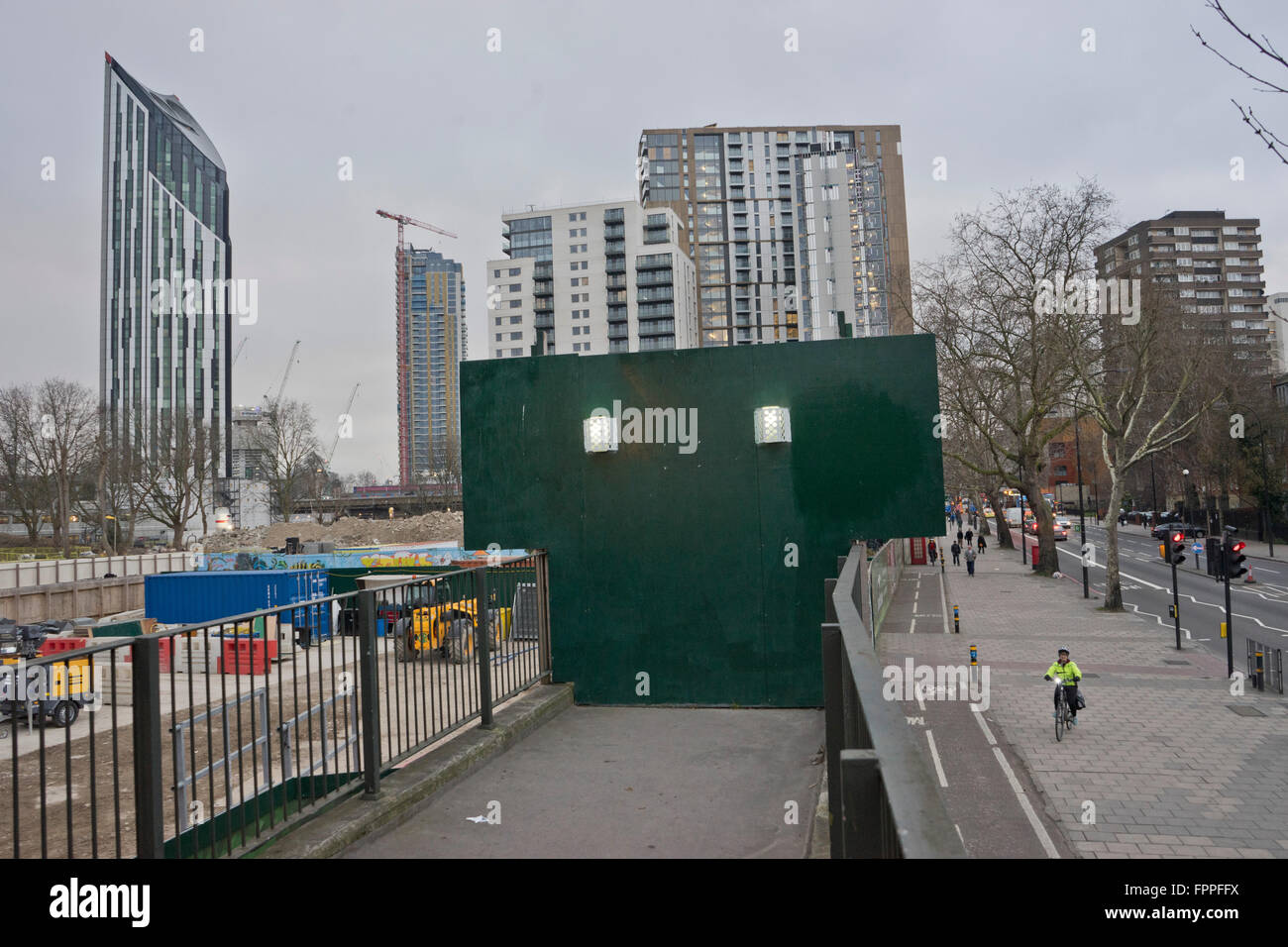 New building development at the Elephant and Castle area in south ...