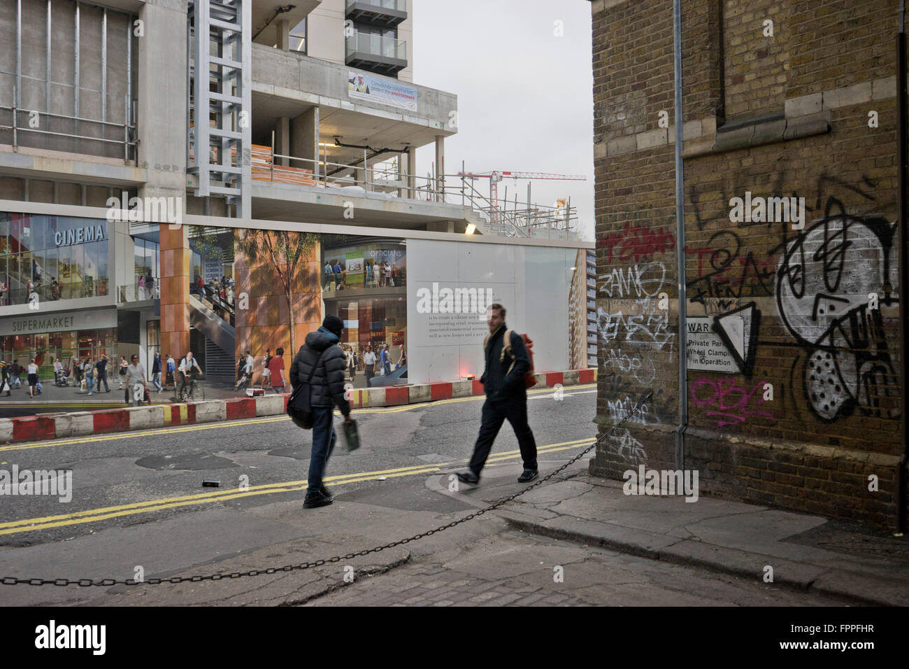 New building development at the Elephant and Castle area in south ...