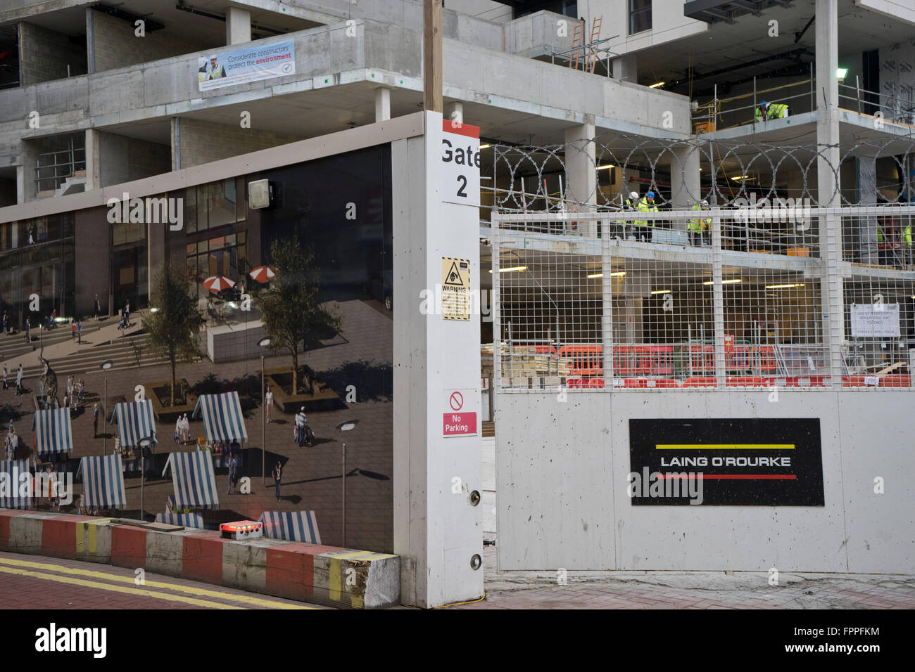 New building development at the Elephant and Castle area in south ...