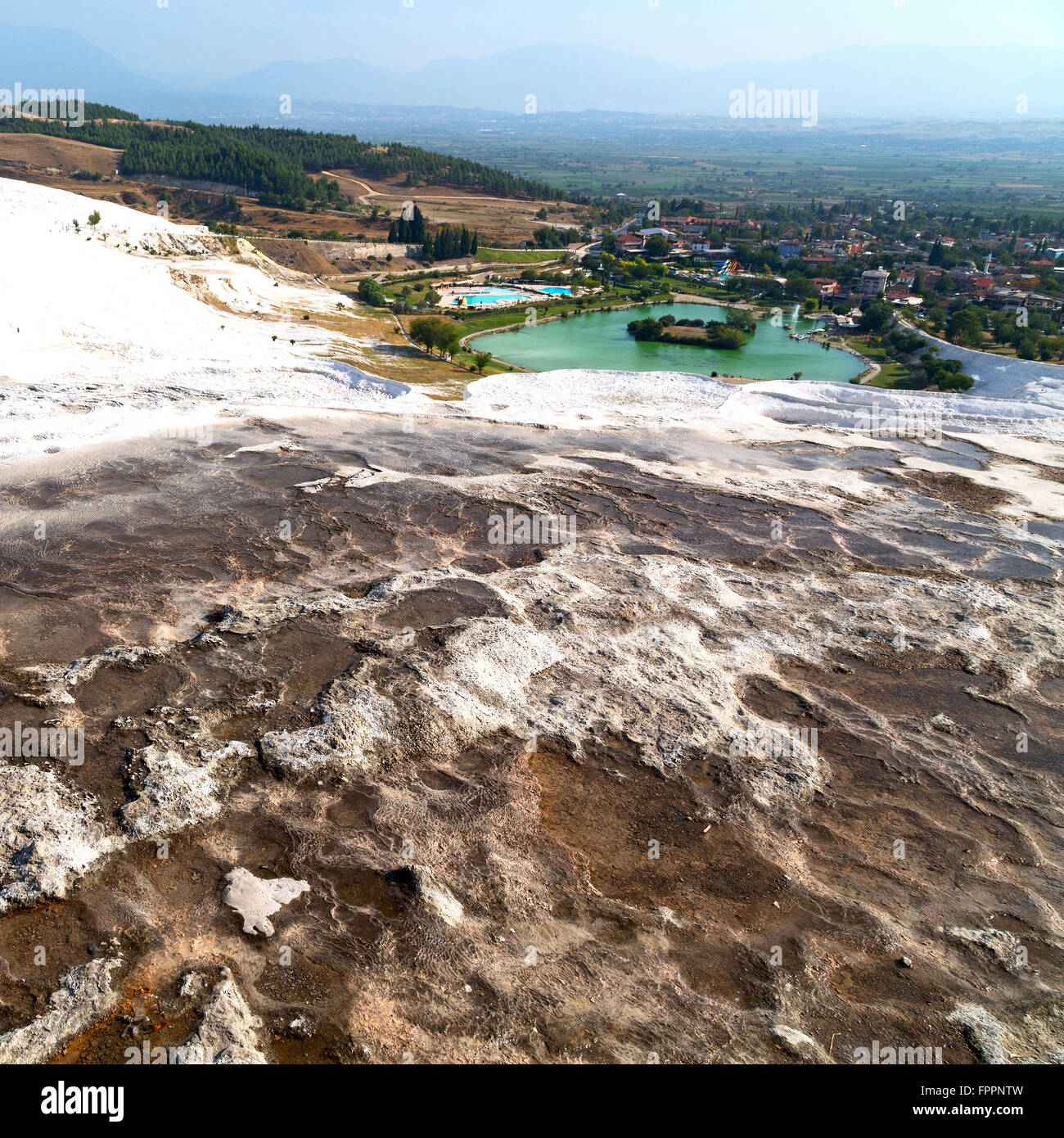 unique abstract in pamukkale turkey asia the old calcium bath and ...