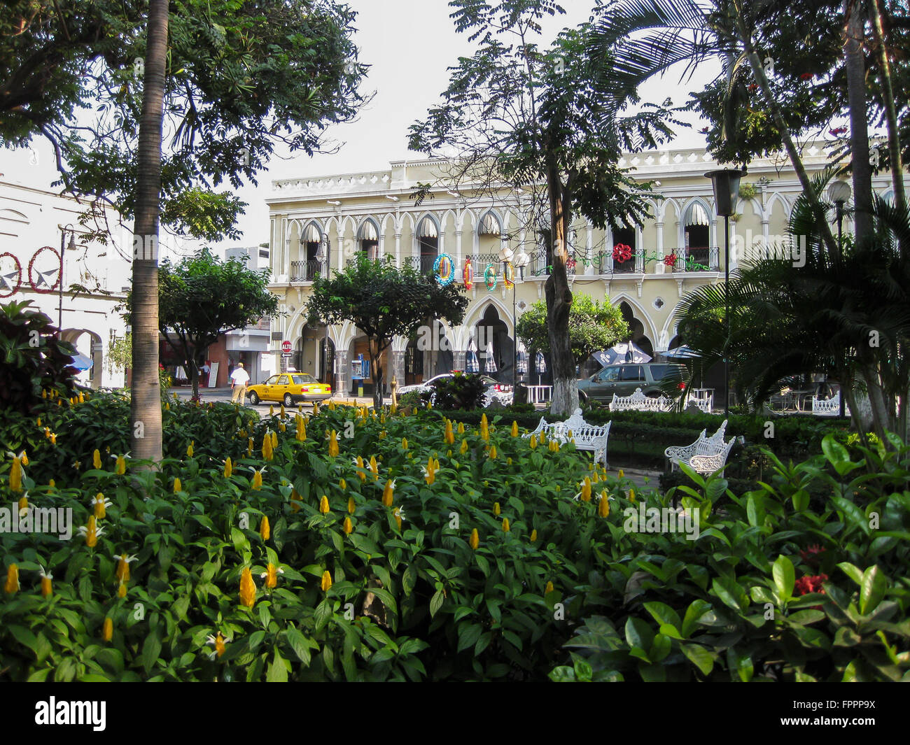 Plaza in Colima, Mexico Stock Photo - Alamy