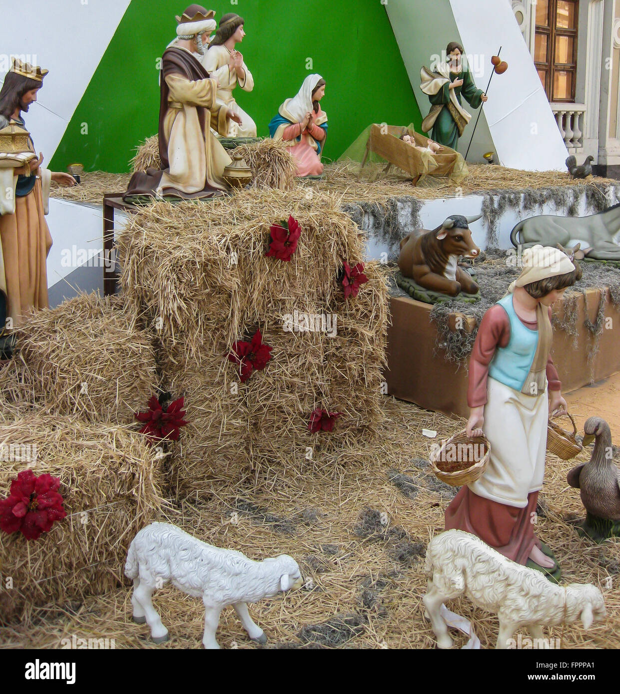 A nativity scene at Christmas time in Mexico Stock Photo - Alamy
