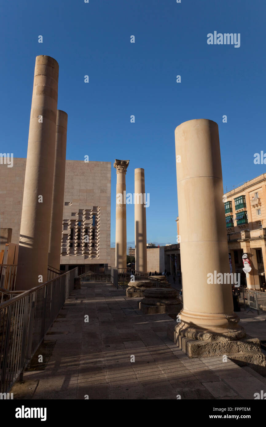 Columns of the former Royal Opera House ruined in World War II are now ...