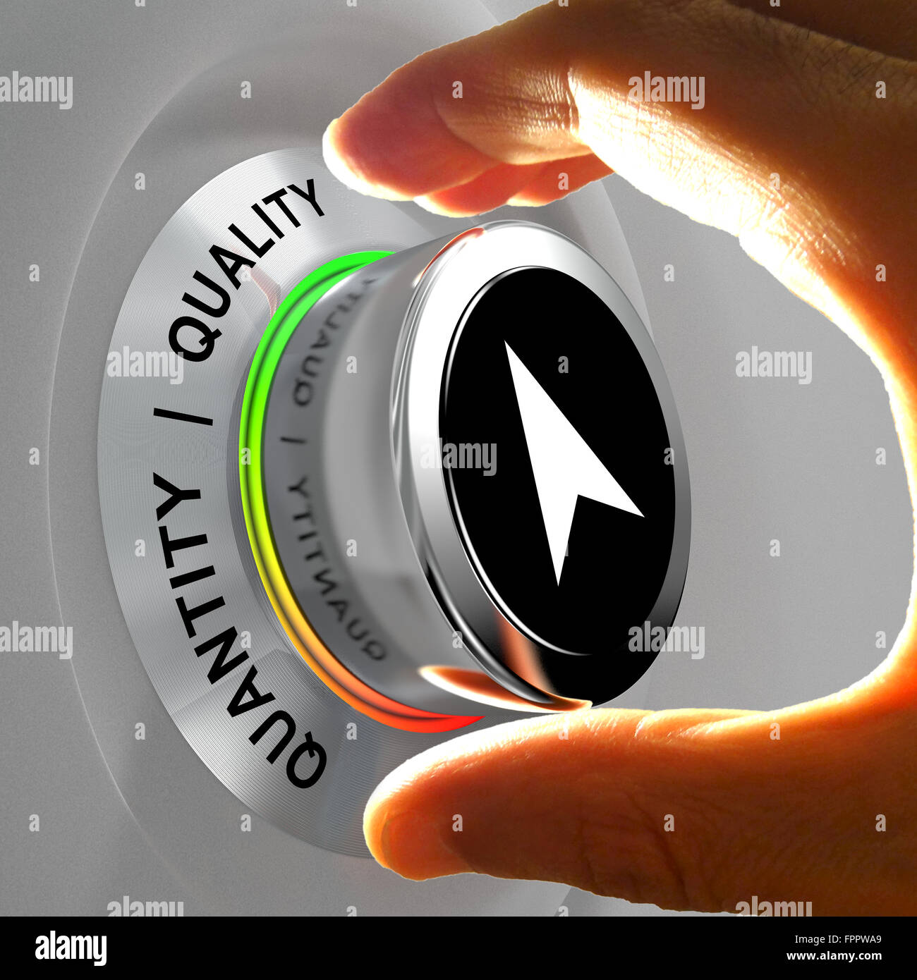Quality versus Quantity. Hand adjusting the level of items quality and ...
