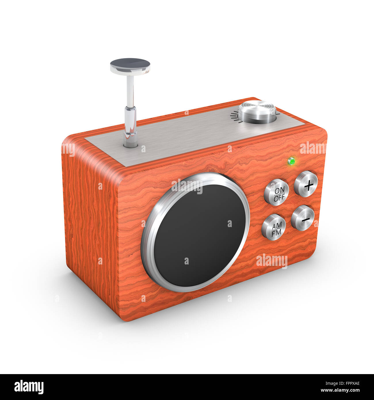 3D vintage touch radio receiver Stock Photo - Alamy