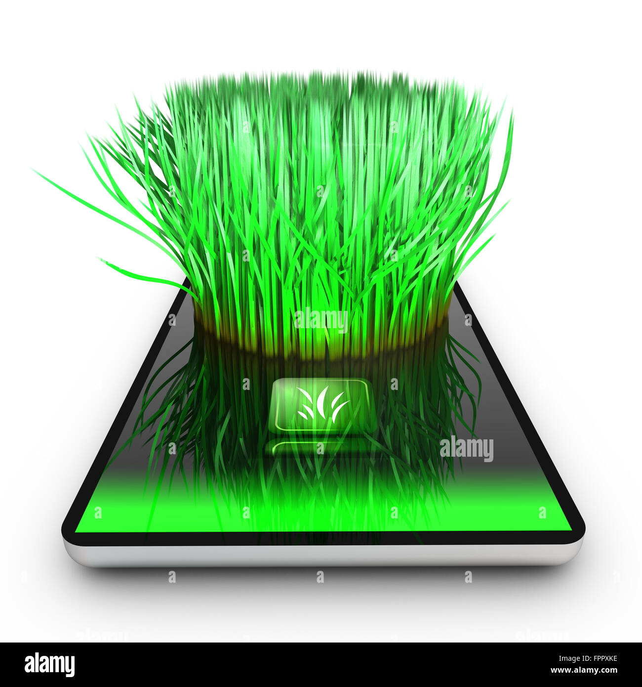 Smart grow grass icon hi-res stock photography and images - Alamy