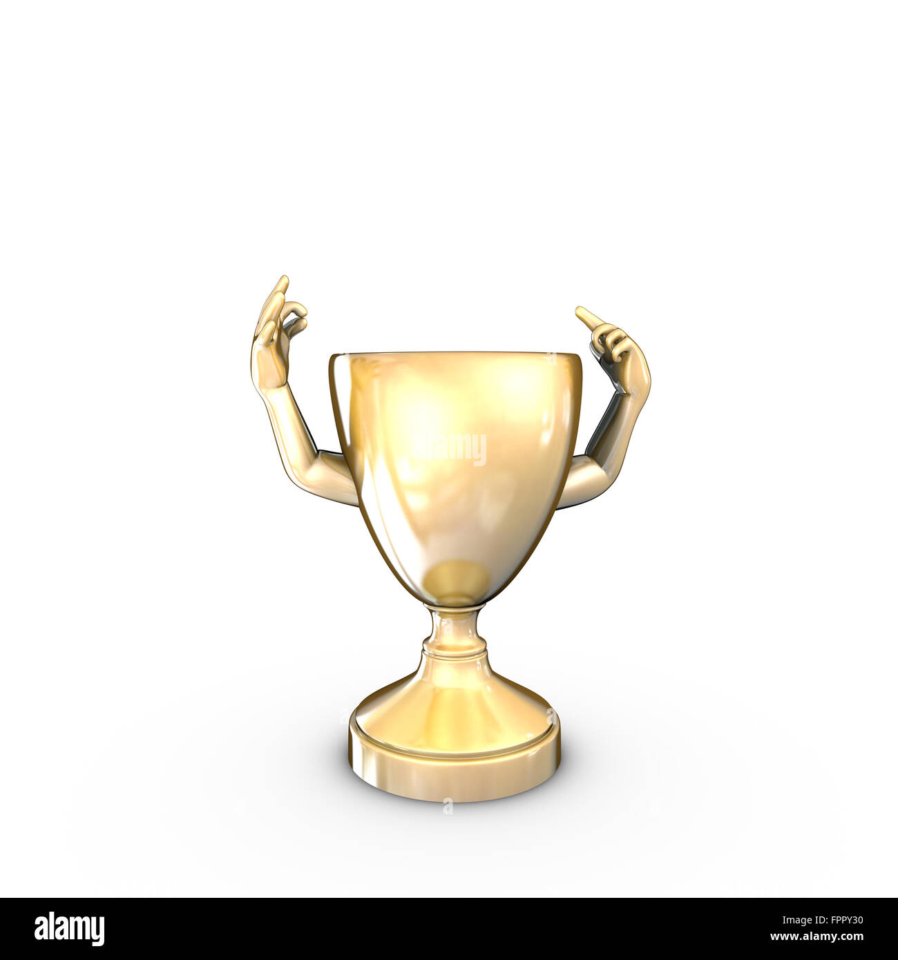 Cartoon character hand shows Cut Out Stock Images & Pictures - Alamy