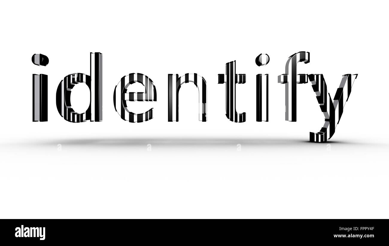 Identification concept using black and white bar code Stock Photo - Alamy