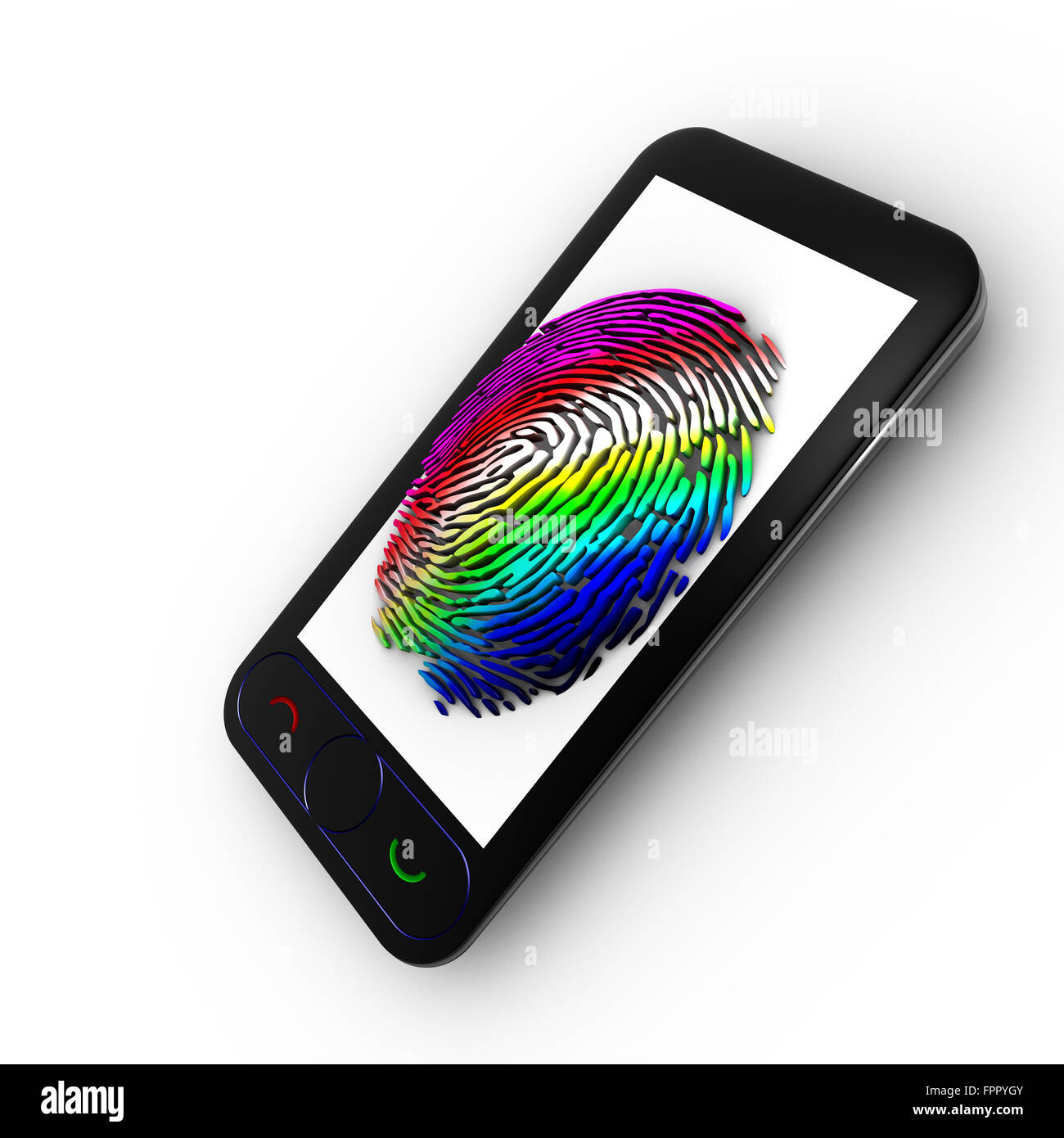 3d fingerprint representation for authentication Stock Photo - Alamy