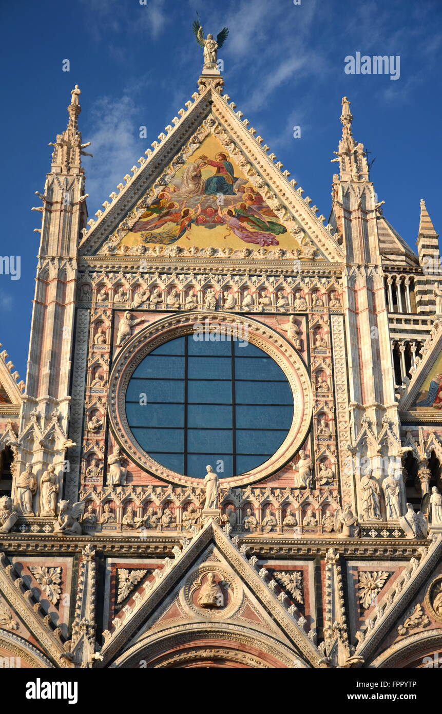 Magnificent marble cathedral in Siena, Italy Stock Photo - Alamy