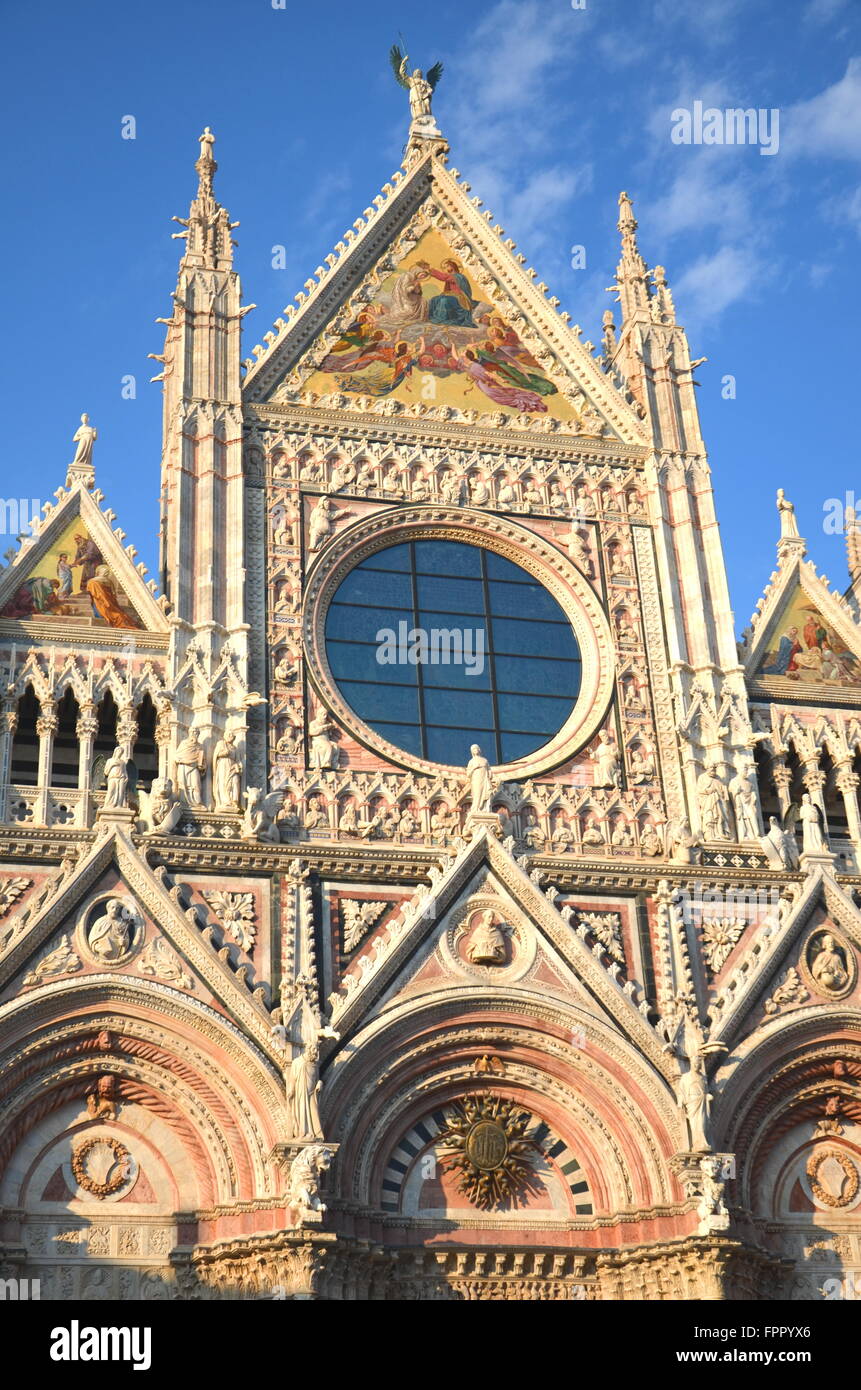 Magnificent marble cathedral in Siena, Italy Stock Photo - Alamy