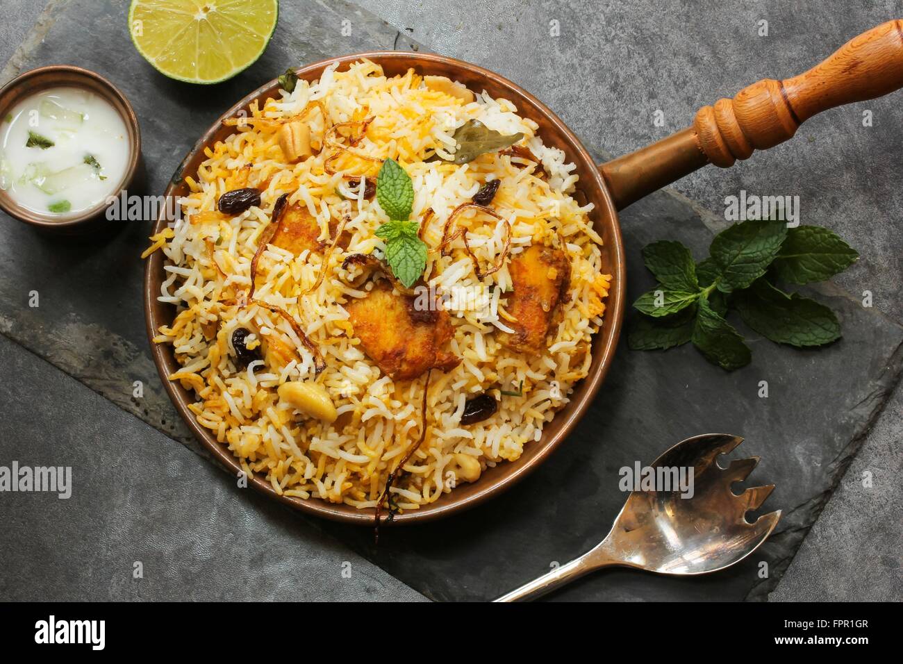 Fish Biryani Indian Spicy Food Stock Photo - Alamy