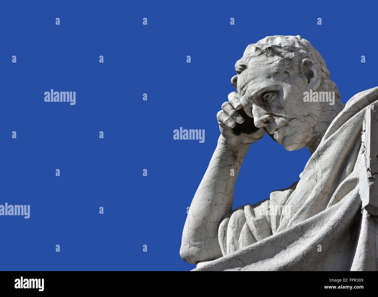 Detail from a marble statue of Salvius Julianius, a famous jurist and ...