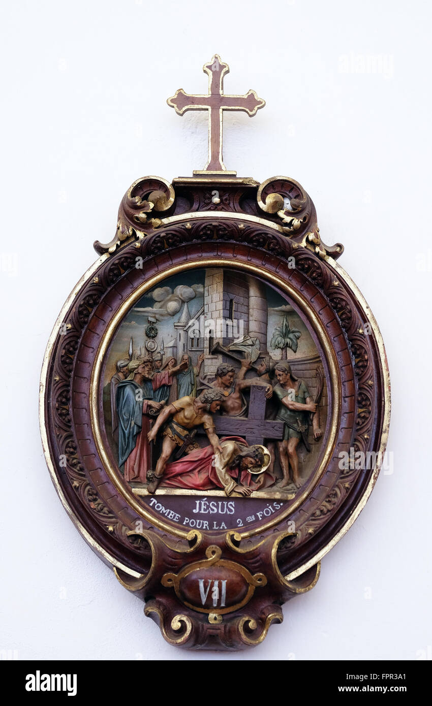 7th Stations of the Cross, Jesus falls the second time, Carthusian ...