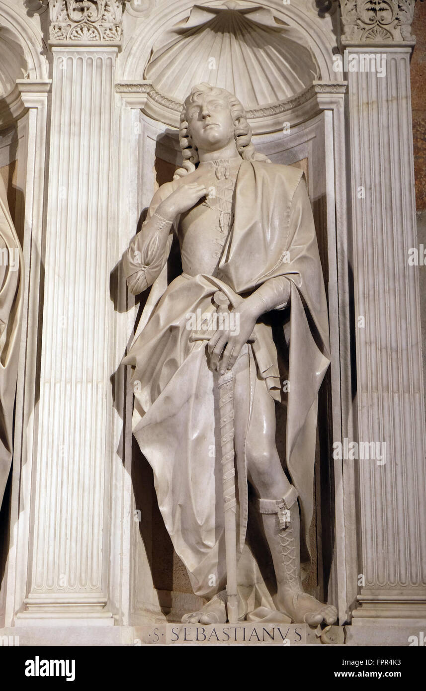 Saint Sebastian on the altar of St. Regulus in the Cathedral of St ...