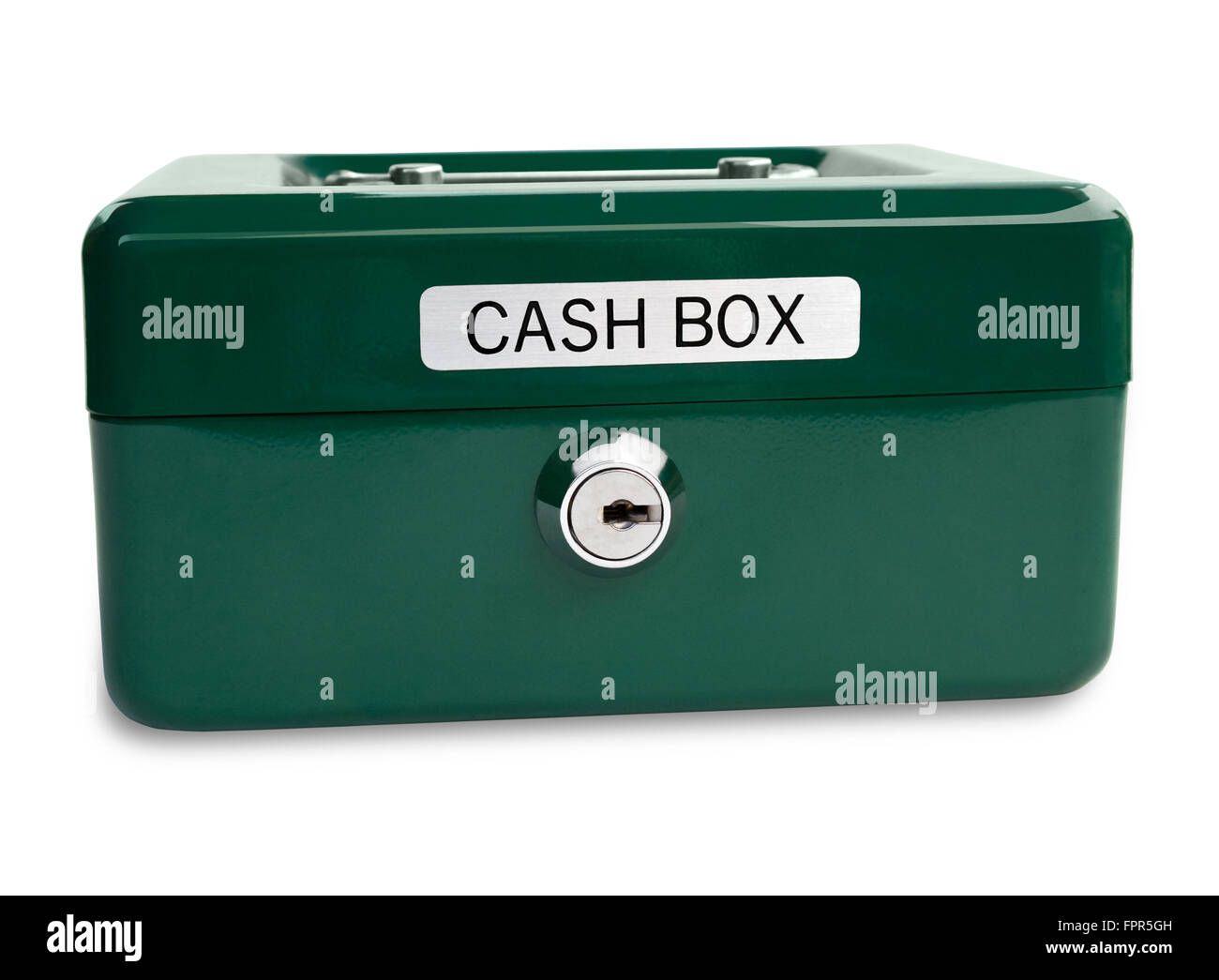 Cash box isolated on a white background Stock Photo - Alamy