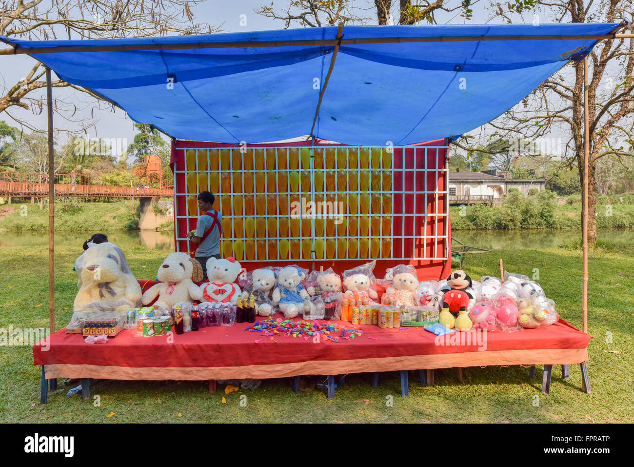 A fun fair Van Vieng Laos Stock Photo - Alamy