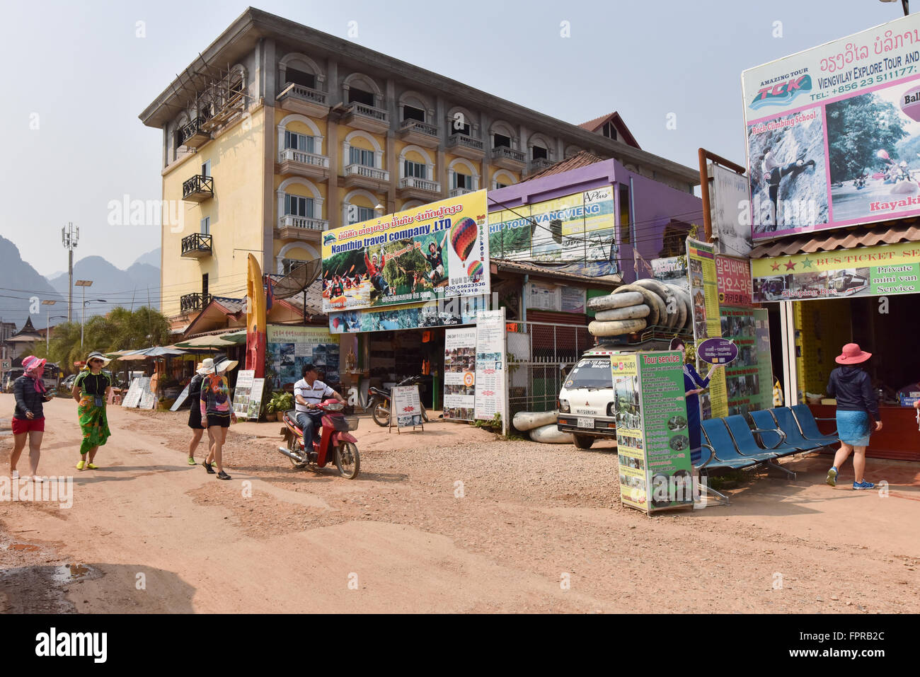 Van Vieng Laos Stock Photo - Alamy
