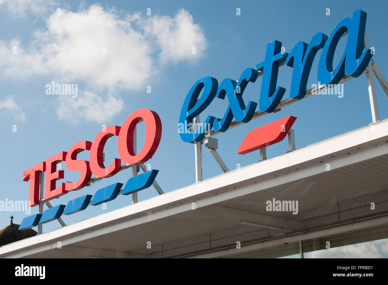 Tesco Extra Supermarket in the UK Stock Photo - Alamy