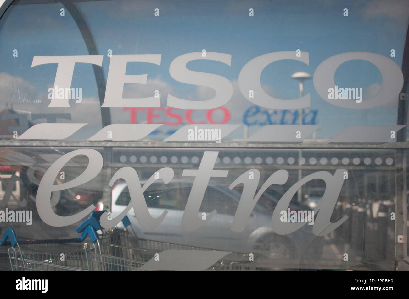 Tesco Extra Supermarket in the UK Stock Photo - Alamy