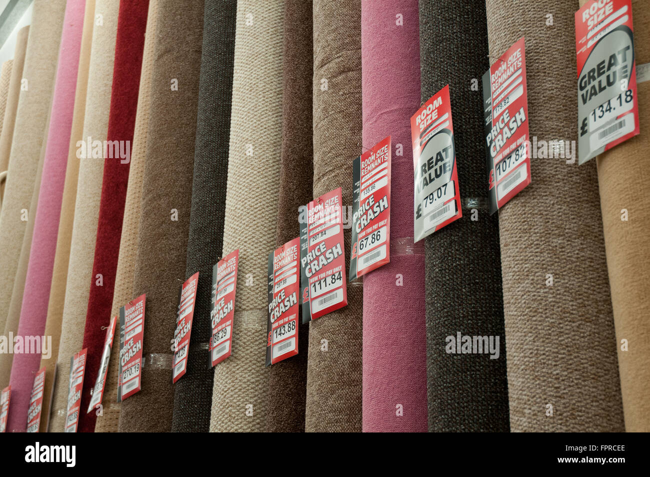 CarpetRight retail store products on display Stock Photo - Alamy