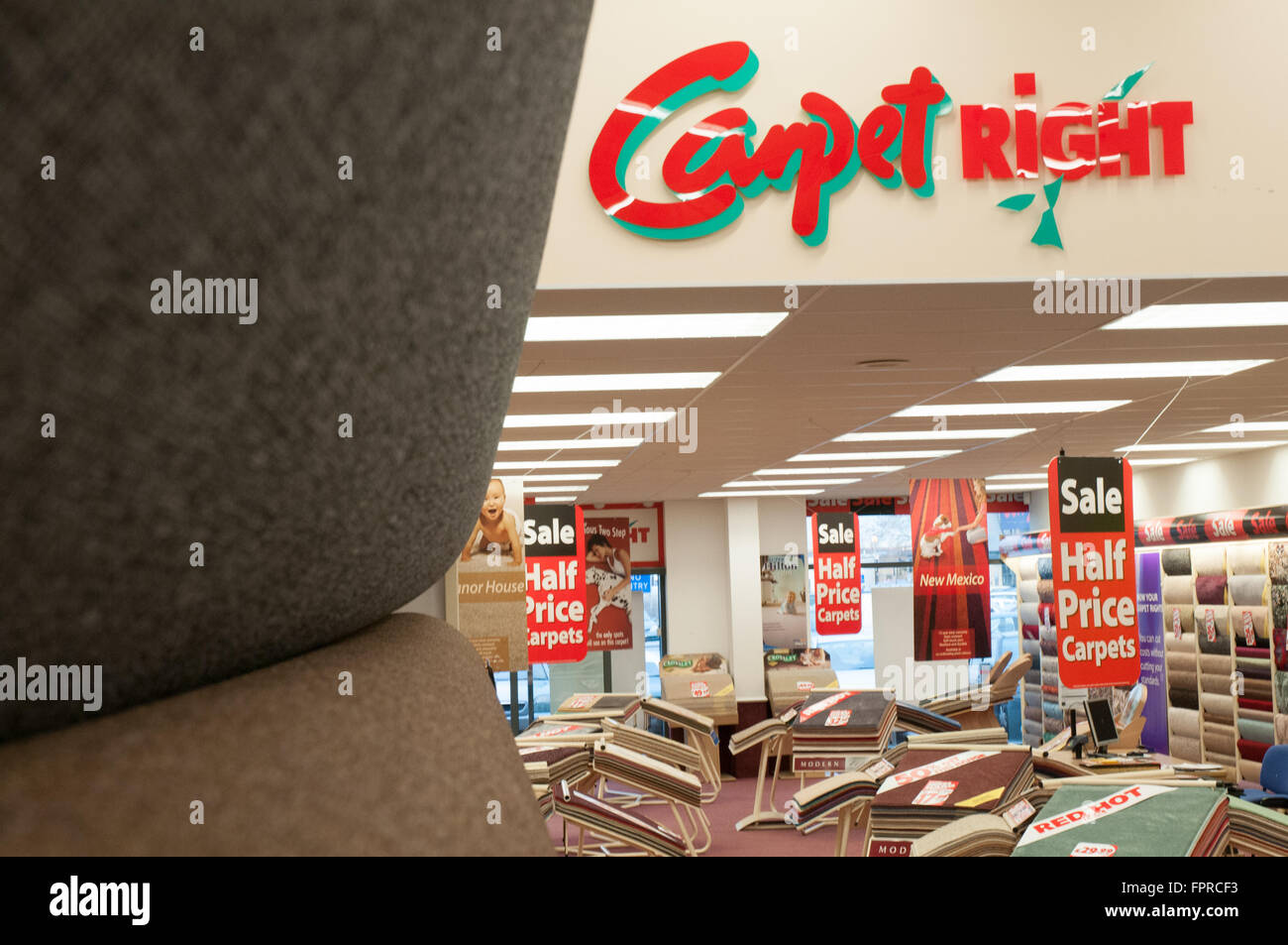 CarpetRight retail store products on display Stock Photo - Alamy