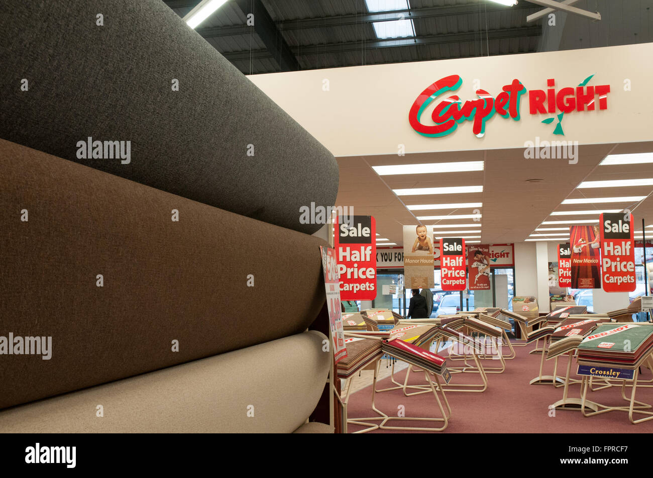 CarpetRight retail store products on display Stock Photo - Alamy
