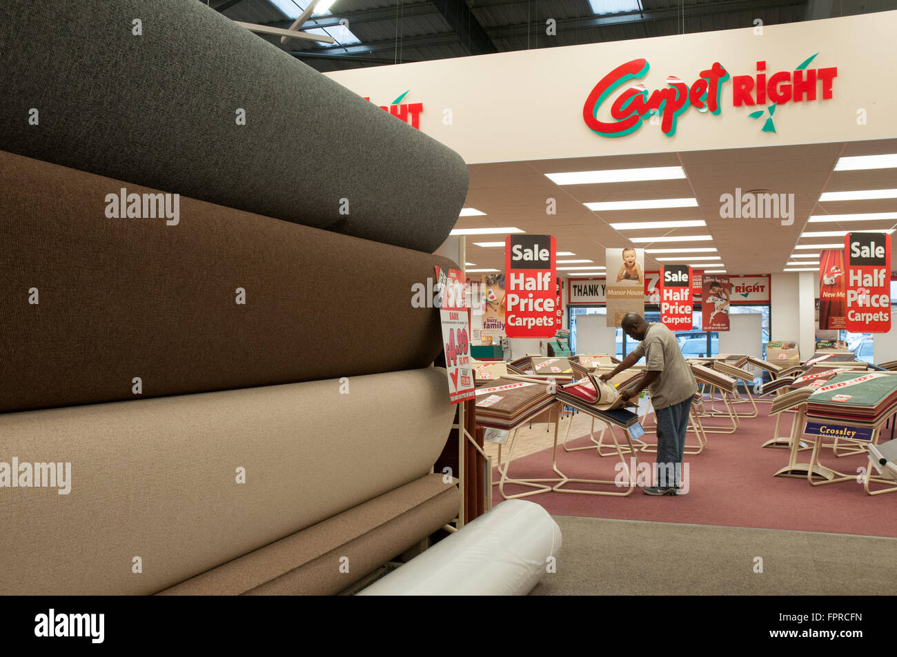 CarpetRight retail store products on display Stock Photo - Alamy