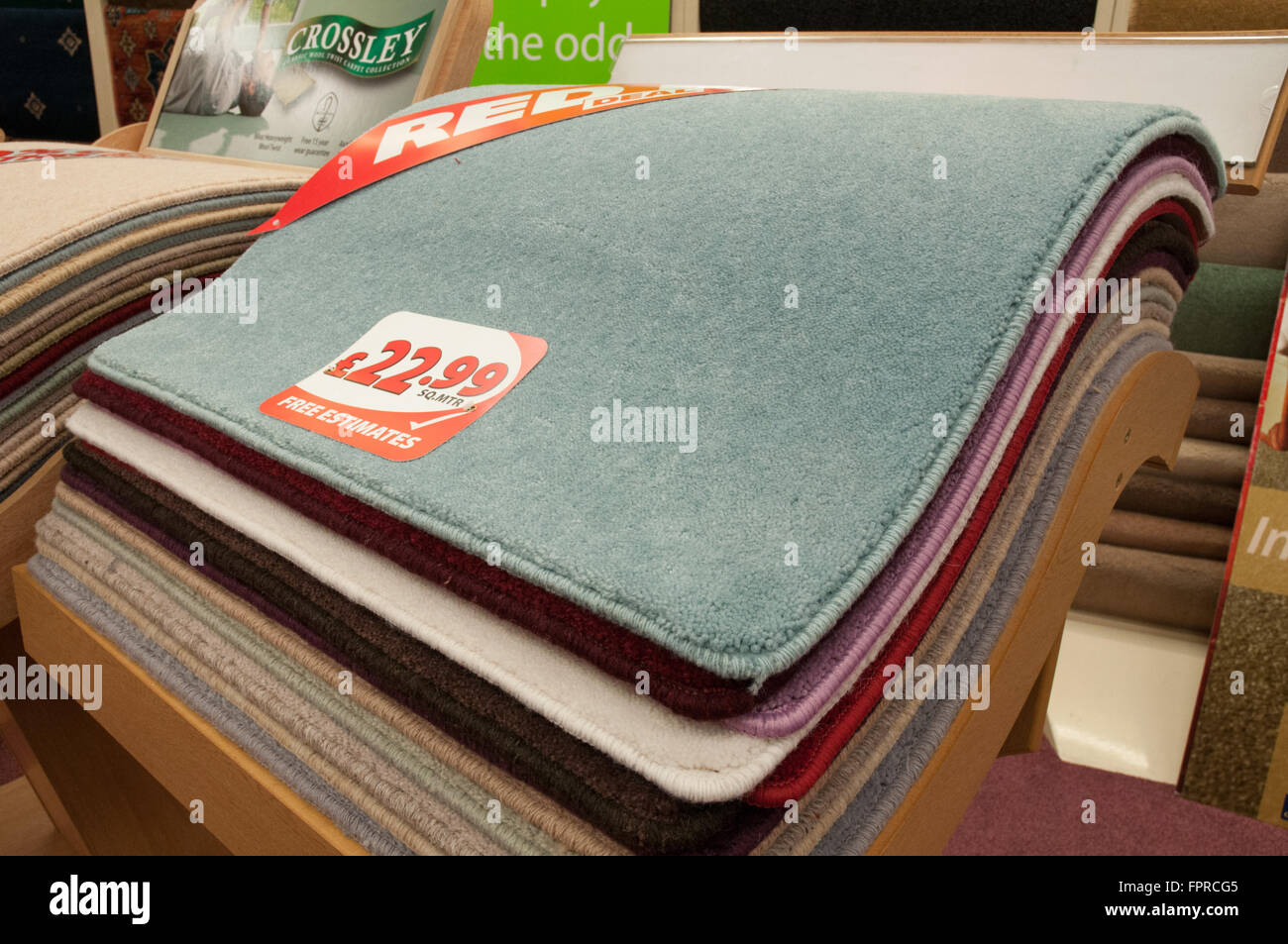 CarpetRight retail store products on display Stock Photo - Alamy