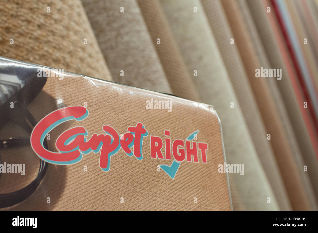 CarpetRight retail store products on display Stock Photo - Alamy