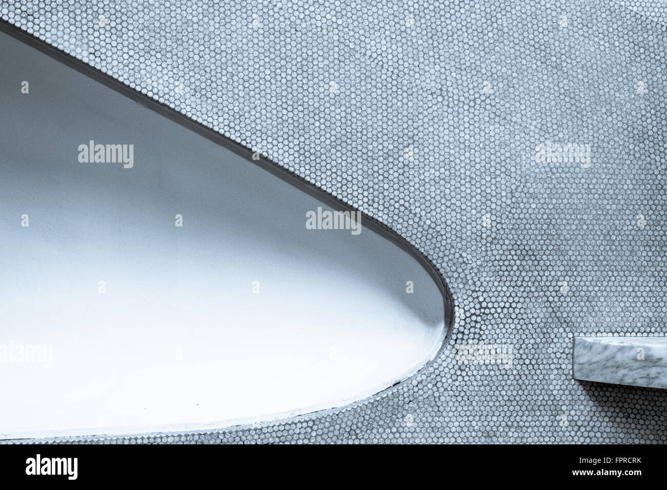 minimalist image of modern architecture with curved lines and tiles ...