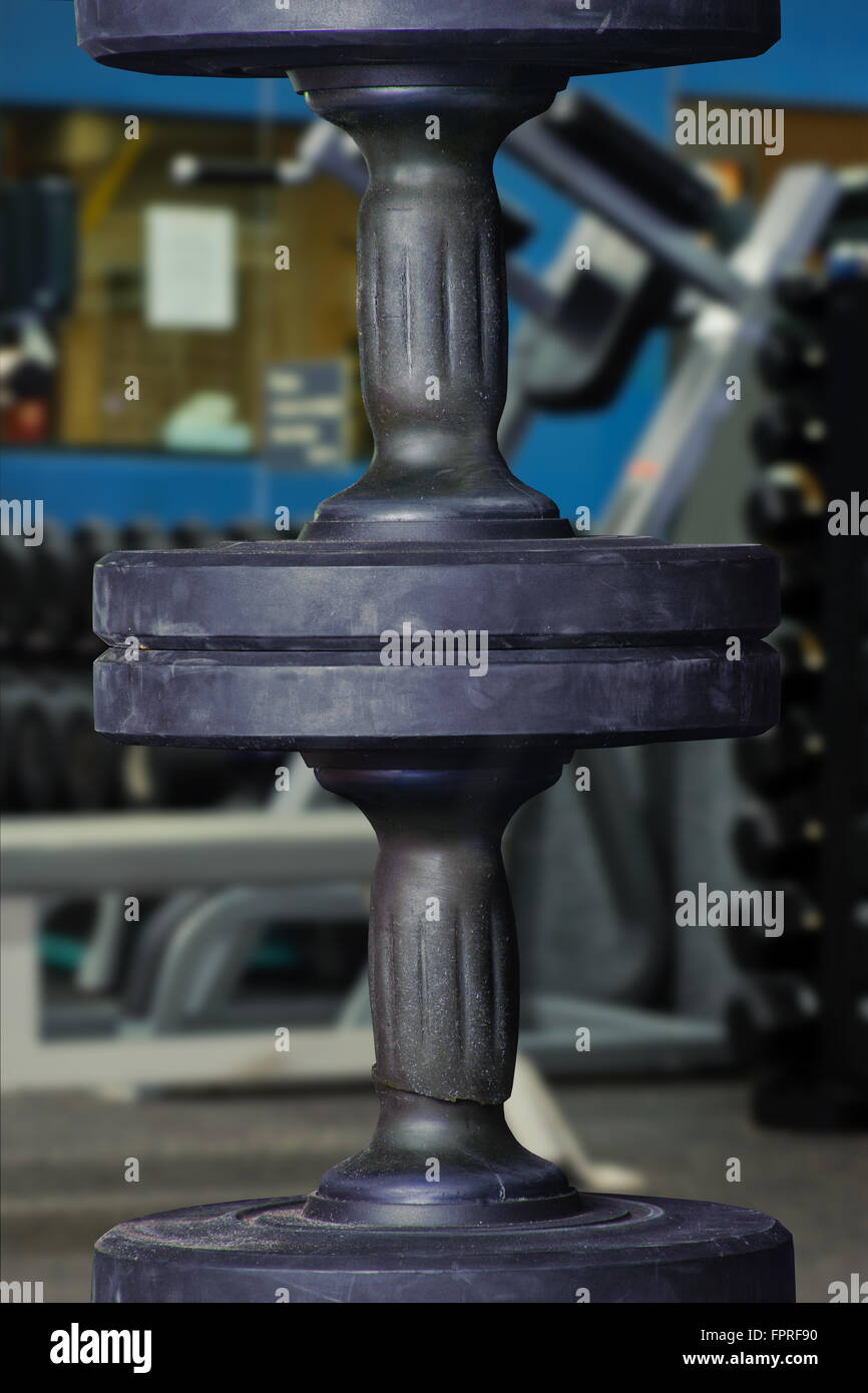 Stacked dumbbells in the gym Stock Photo - Alamy
