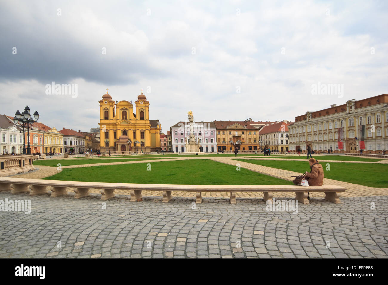 Unification square in Timisoara Stock Photo - Alamy