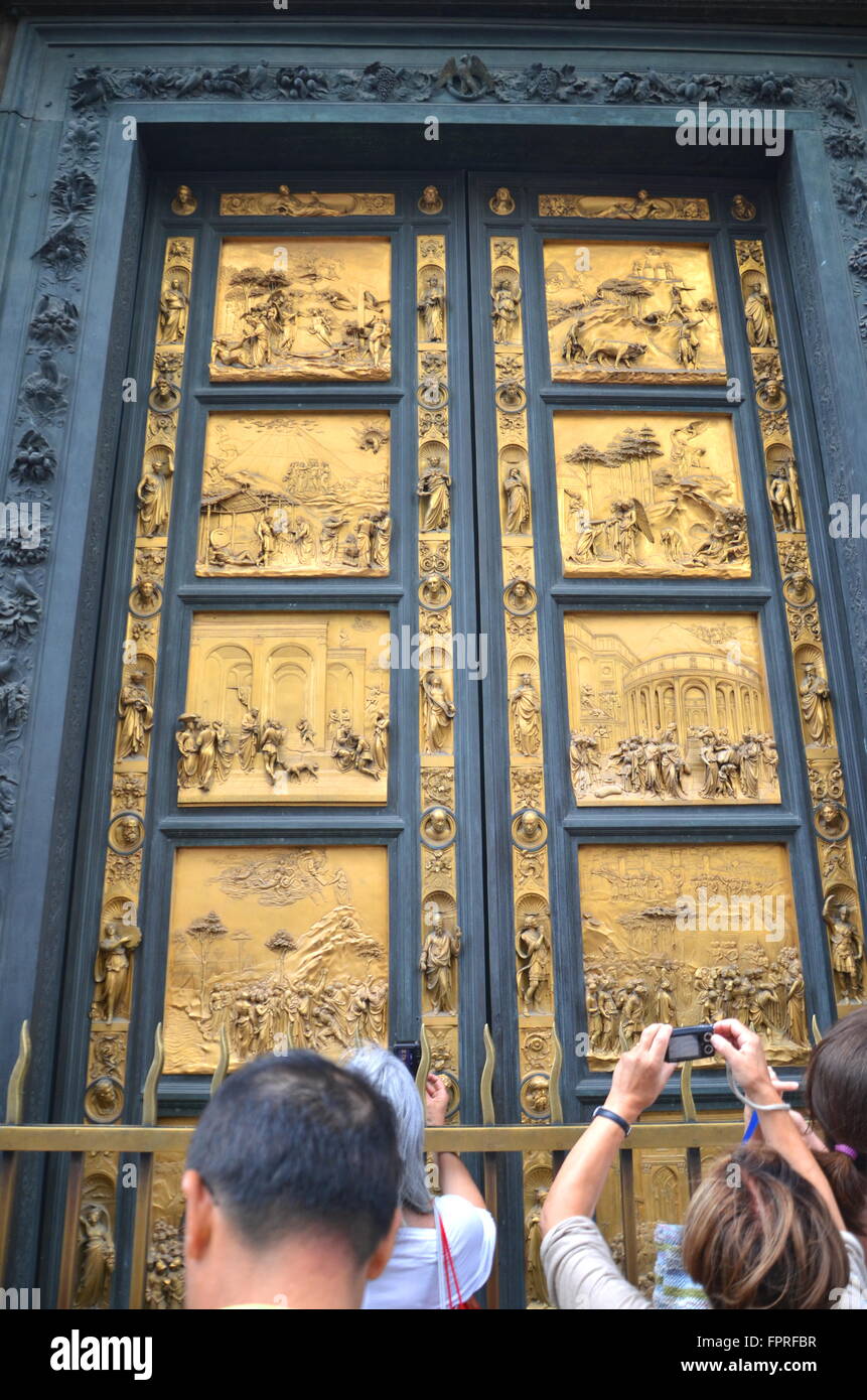 Outstanding Golden Gates of Paradise by Lorenzo Ghiberti in Baptistery ...