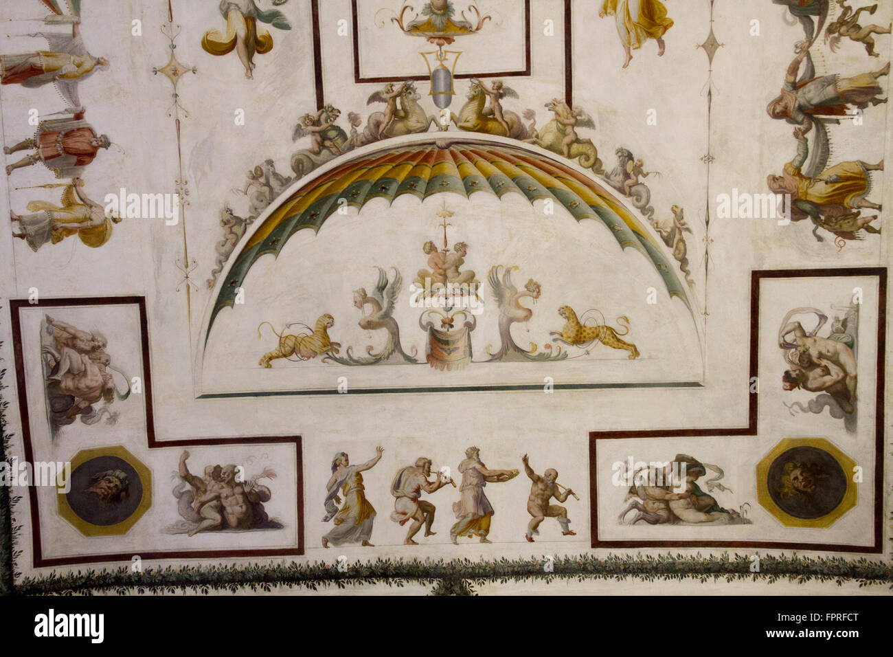 Vatican Castel Sant Angelo Rome Italy interior decoration painting ...