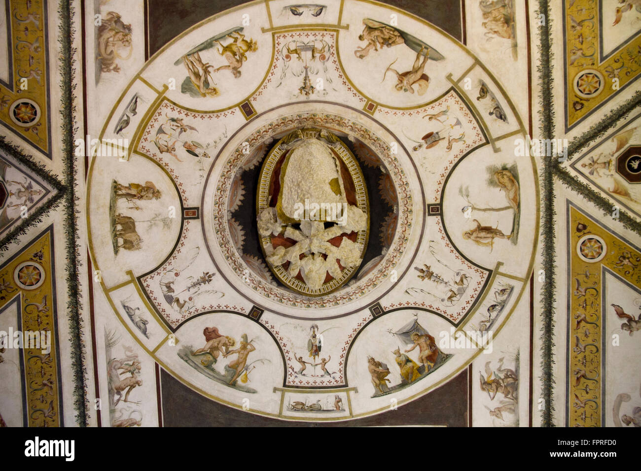 Vatican Castel Sant Angelo Rome Italy interior decoration painting ...